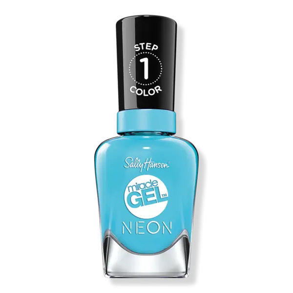 SALLY HANSEN Miracle Gel Nail Polish, Blues & Greens - Miami Ice Neon