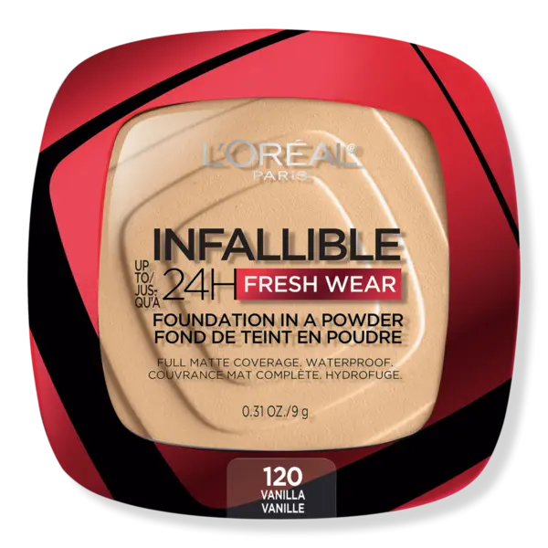 L'OREAL Infallible 24h Fresh Wear Foundation In A Powder - 120 Vanilla