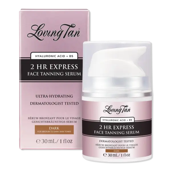 LOVING TAN 2 Hr Express Face Tanning Serum - Dark