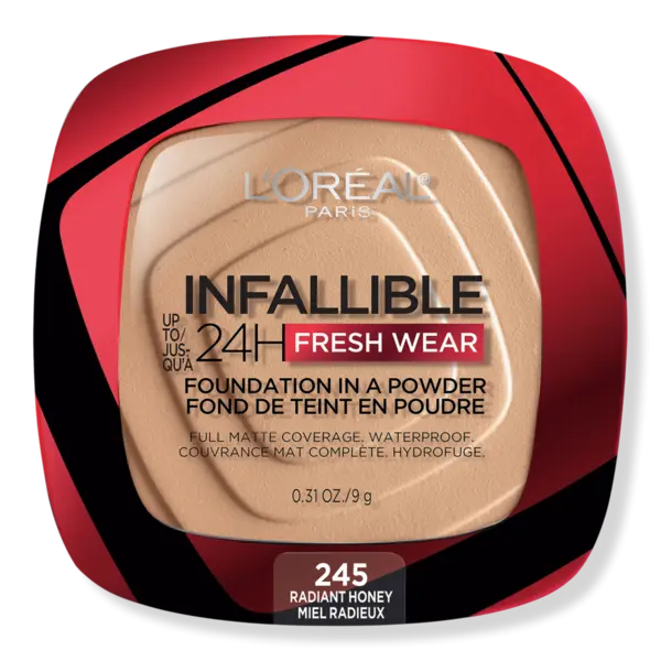 L'OREAL Infallible 24h Fresh Wear Foundation In A Powder - 245 Radiant Honey