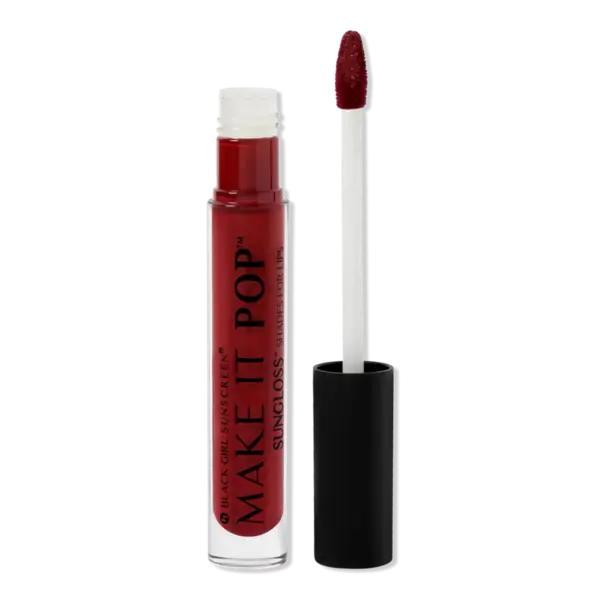 BLACK GIRL SUNSCREEN Make It Pop Sungloss Shades For Lips Spf 50 - Red Wine