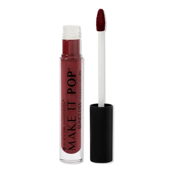 BLACK GIRL SUNSCREEN Make It Pop Sungloss Shades For Lips Spf 50 - Cherry Noir