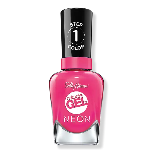 SALLY HANSEN Miracle Gel Nail Polish, Pinks & Purples - Fuchsia Fever Neon