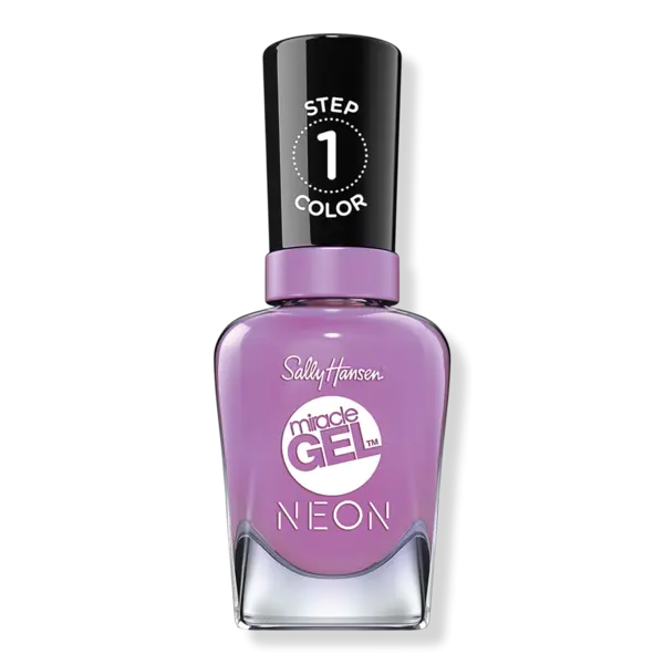SALLY HANSEN Miracle Gel Nail Polish, Pinks & Purples - Violet Voltage Neon