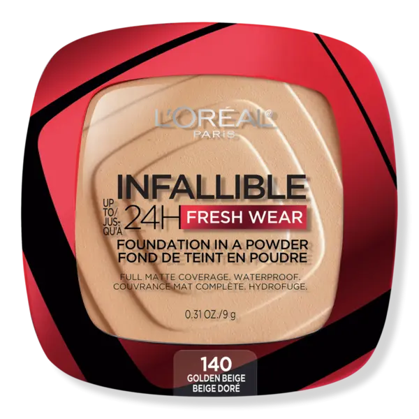 L'OREAL Infallible 24h Fresh Wear Foundation In A Powder - 140 Golden Beige
