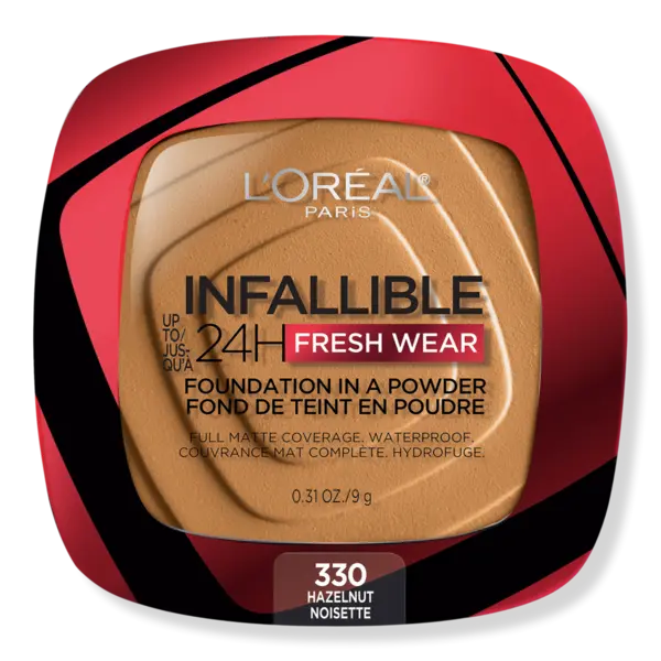 L'OREAL Infallible 24h Fresh Wear Foundation In A Powder - 330 Hazelnut