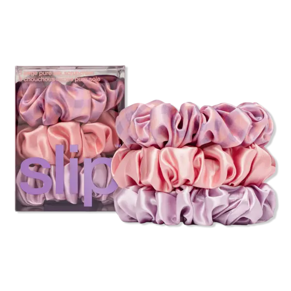 Slip Pure Silk Large Scrunchies - Belleflower