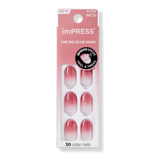 Kiss Impress Color Short Press-on Manicure Nails - Beat The Heat