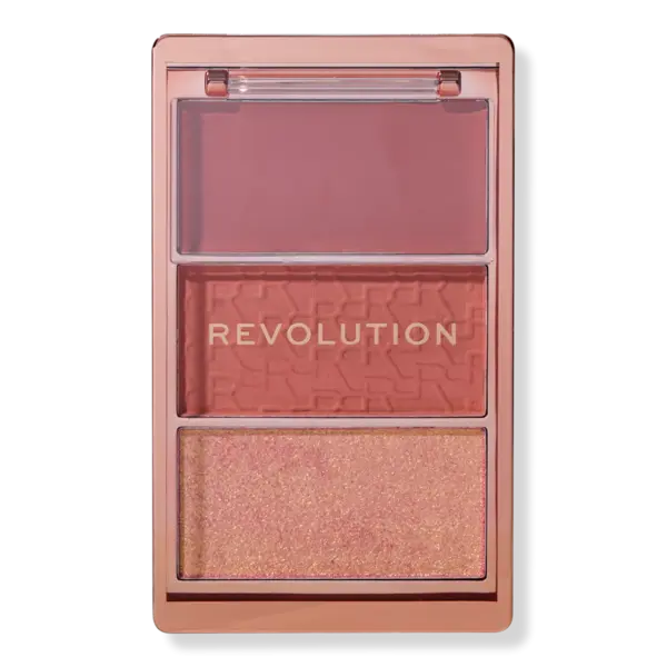 REVOLUTION BEAUTY Blush Icon Palette - Aura Points Rose