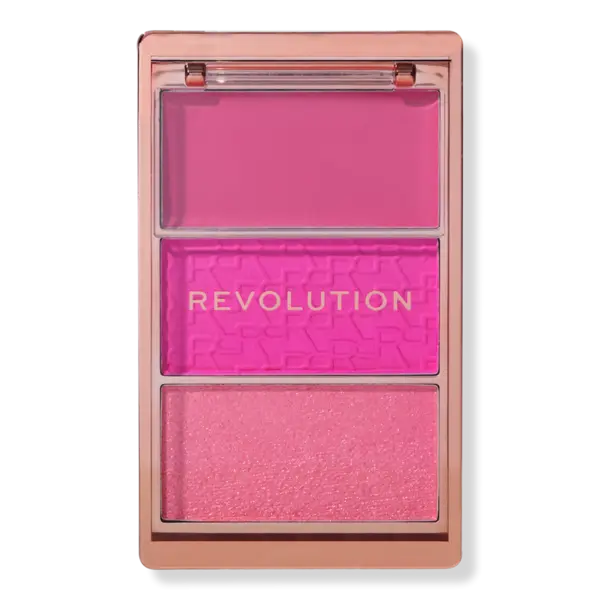 REVOLUTION BEAUTY Blush Icon Palette - Hot Pink Flag