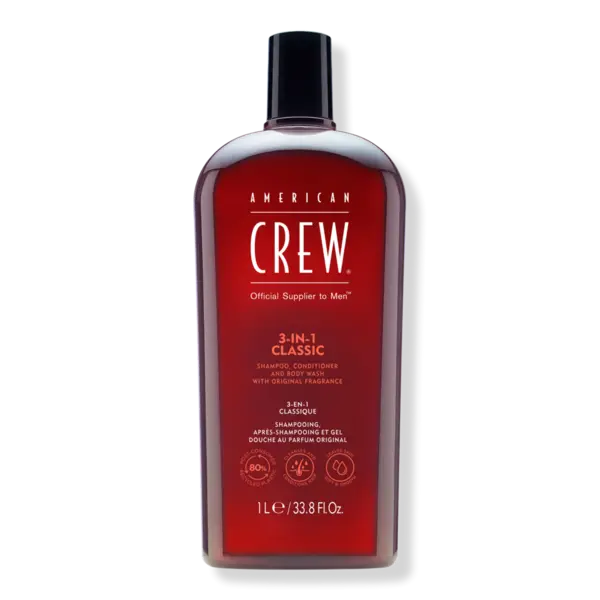 AMERICAN CREW 3-in-1 Shampoo, Conditioner And Body Wash - One-color