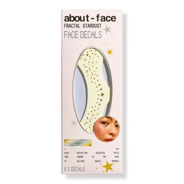 ABOUT-FACE Fractal Stardust Face Decals Cosmic Cluster - One-color