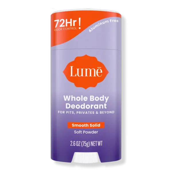 LUME Whole Body Deodorant Smooth Solid Soft Powder - One-color