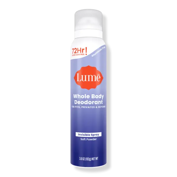LUME Whole Body Deodorant Invisible Spray Soft Powder - One-color
