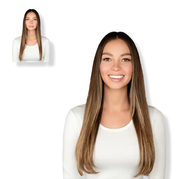LOCKS & MANE 18-inches Clip-in Hair Extension - Peanut Butter Cup