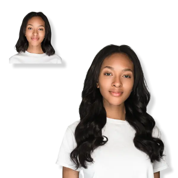 LOCKS & MANE 18-inches Clip-in Human Hair Extension - Espresso