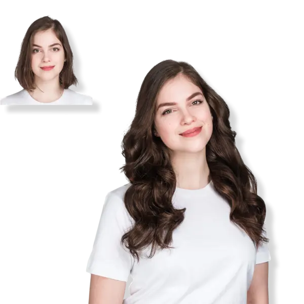 LOCKS & MANE 18" Clip-in Human Hair Extension - Milk Chocolate