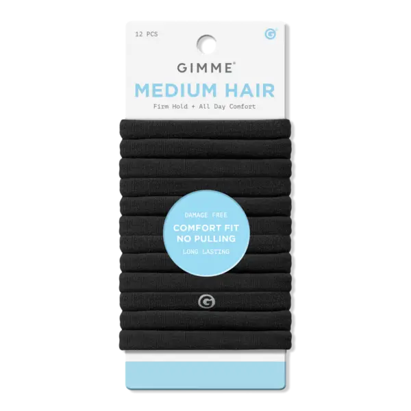 GIMME BEAUTY Medium Hair Bands - Black