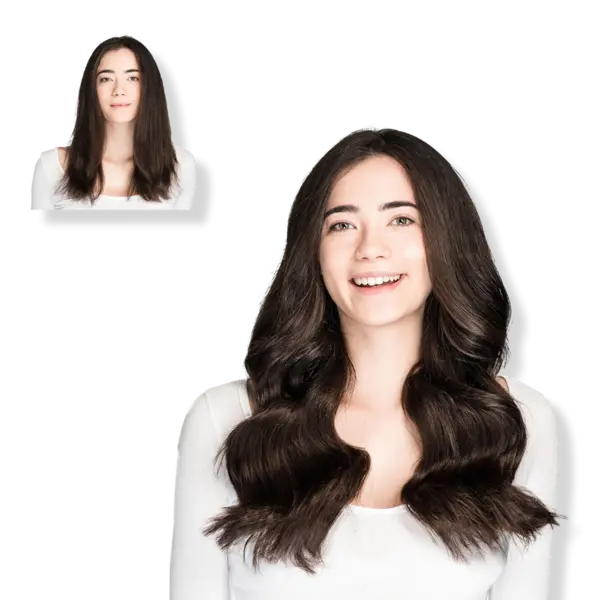 LOCKS & MANE 18" Clip-in Human Hair Extension - Dark Chocolate
