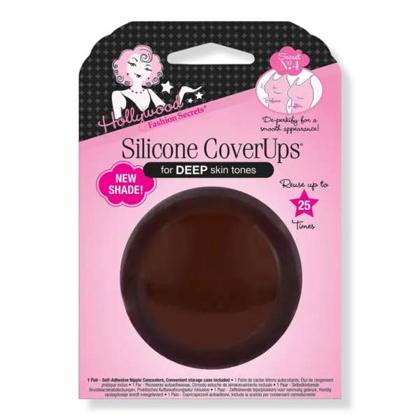 HOLLYWOOD FASHION SECRETS Silicone Coverups - Deep