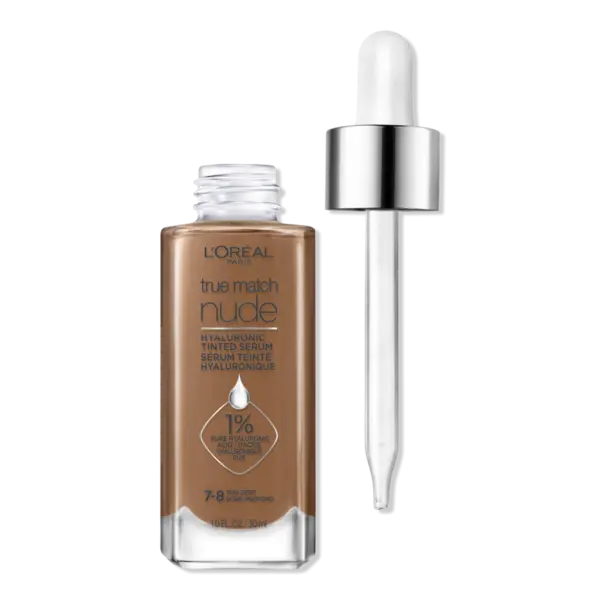 L'OREAL True Match Nude Hyaluronic Tinted Serum - 7-8 Tan-deep