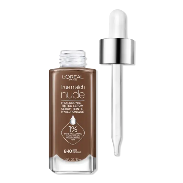 L'OREAL PARIS  True Match Nude Hyaluronic Tinted Serum - 8-10 Deep