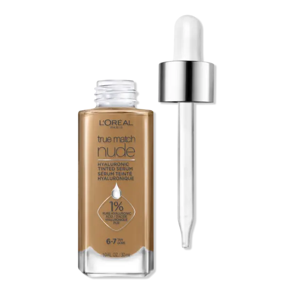 L'OREAL True Match Nude Hyaluronic Tinted Serum - 6-7 Tan
