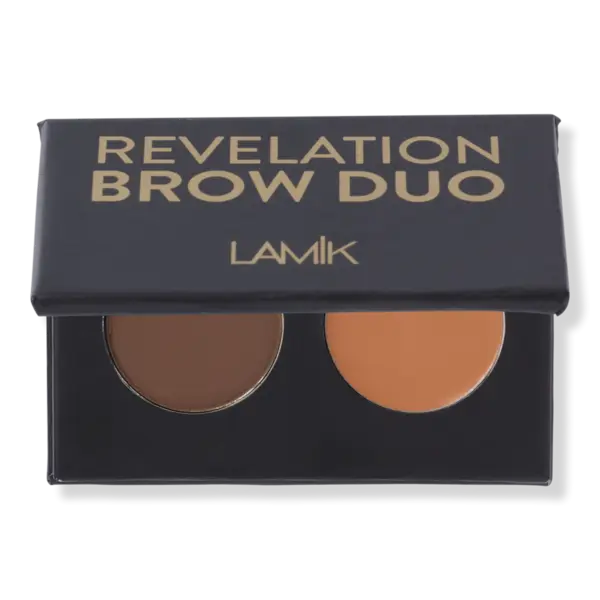 LAMIK BEAUTY Revelation Brow Duo - Dark Brown/excellence