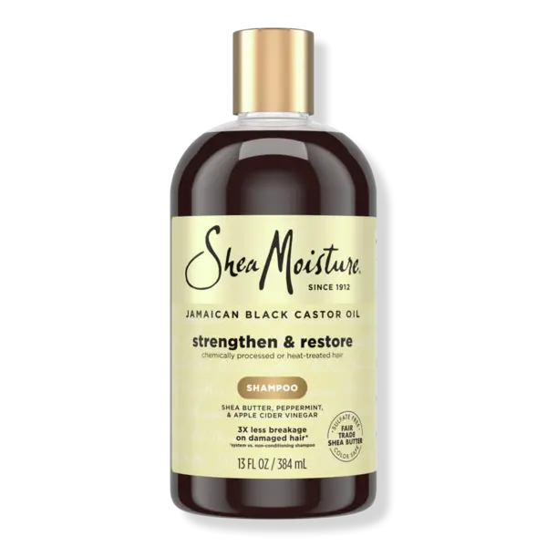 SHEAMOISTURE Strengthen And Restore 100% Pure Jamaican Black Castor Oil Shampoo - One-color