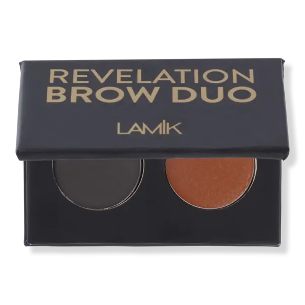 LAMIK BEAUTY Revelation Brow Duo - Soft Black/glorious