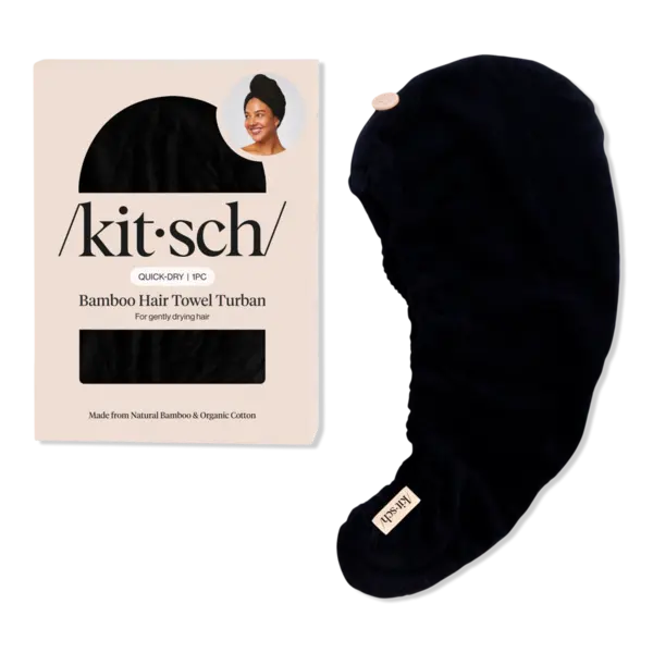 KITSCH Eco-friendly Hair Towel - Black