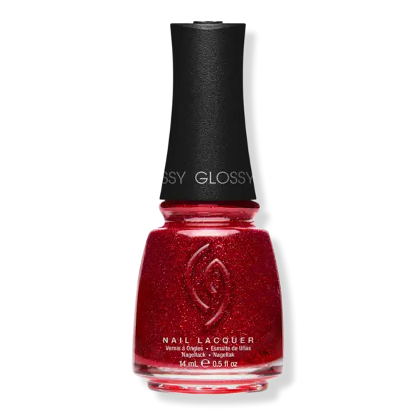 CHINA GLAZE Mega Pigment Nail Lacquer, Glitters - Ruby Pumps