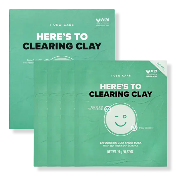 I DEW CARE Here's To Clearing Clay Exfoliating Sheet Mask - One-color