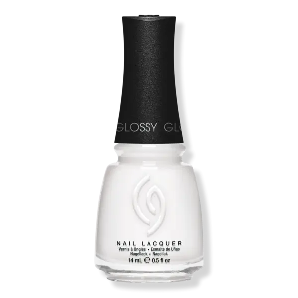 CHINA GLAZE Mega Pigment Nail Lacquer, Creme Cool Tones - White On White