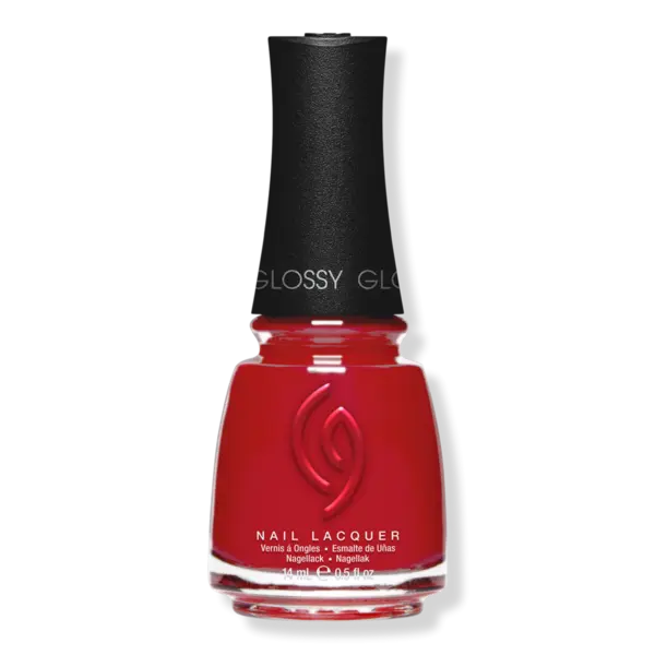 CHINA GLAZE Mega Pigment Nail Lacquer, Creme Warm Tones - Cozy Crimson