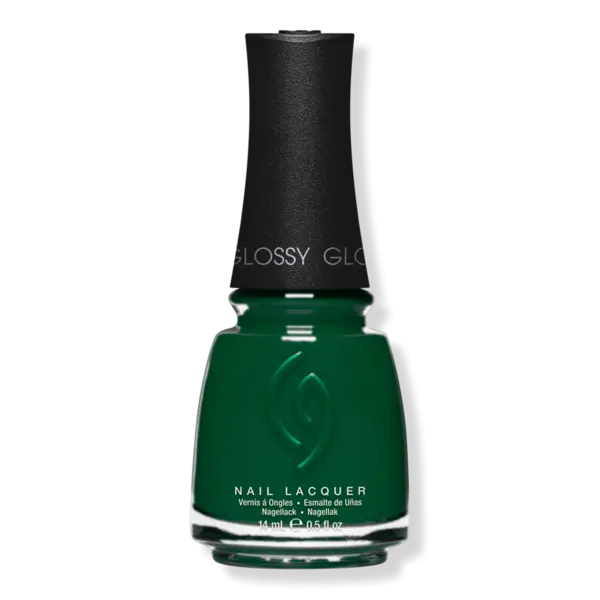CHINA GLAZE Mega Pigment Nail Lacquer, Creme Cool Tones - Midnight Pine