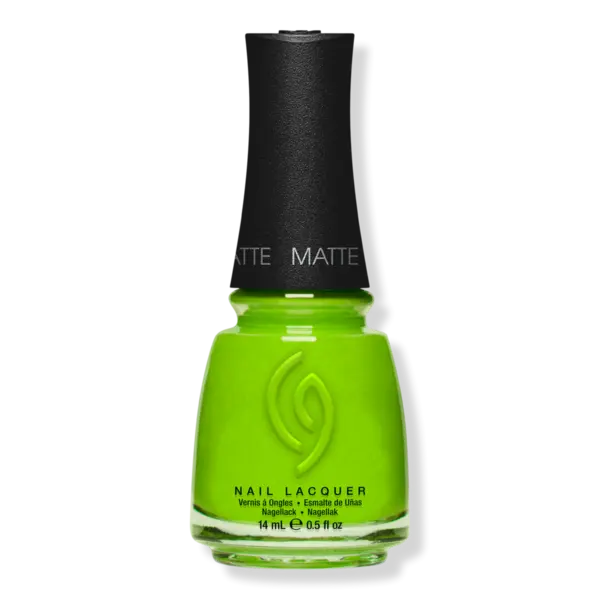 CHINA GLAZE Mega Pigment Nail Lacquer, Glitters - Frosty Lime