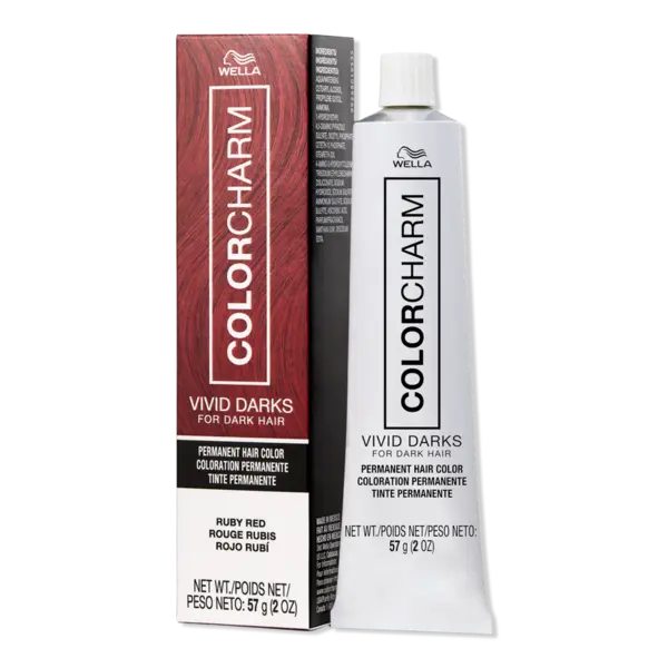 WELLA Colorcharm Vivid Darks Permanent Cream Hair Color - Ruby Red
