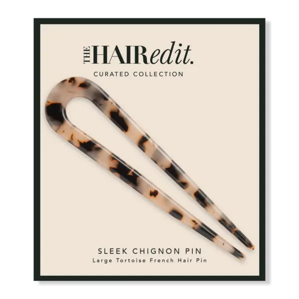 THE HAIR EDIT Sleek Chignon Pin - Tortoise