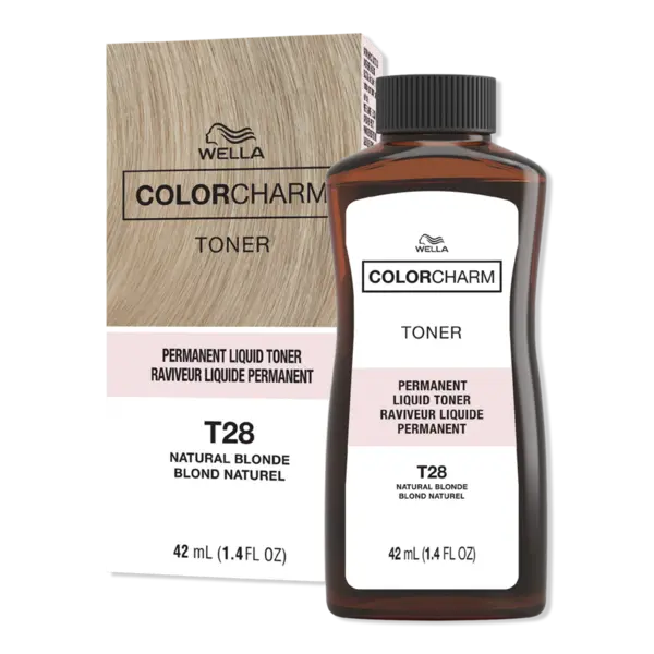 WELLA Colorcharm Permanent Liquid Hair Toner - T28 Natural Blonde
