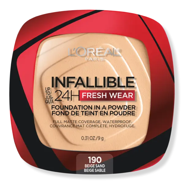 L'OREAL Infallible 24h Fresh Wear Foundation In A Powder - 190 Beige Sand