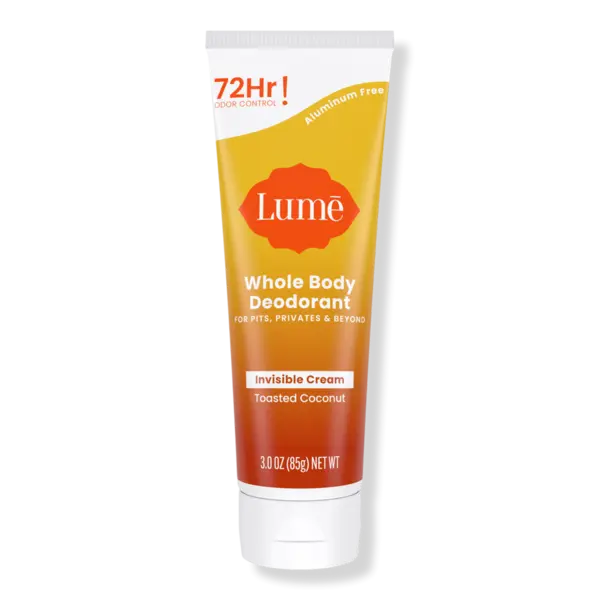 LUME Whole Body Deodorant Invisible Cream Tube Toasted Coconut - One-color