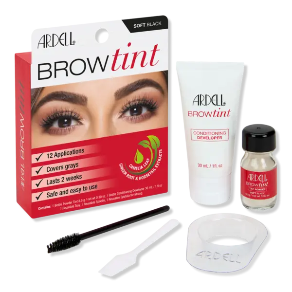 ARDELL Brow Tint Full Coverage Dye Kit - Soft Black
