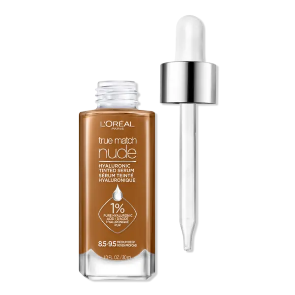 L'OREAL True Match Nude Hyaluronic Tinted Serum - 8.5-9.5 Medium Deep