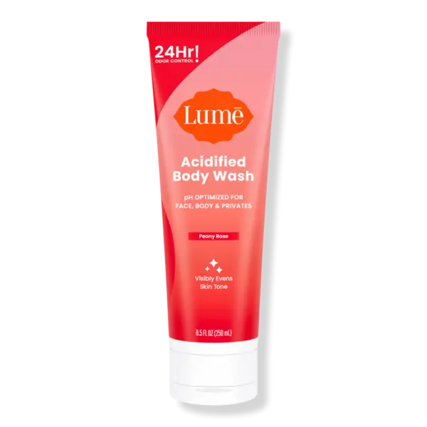 LUME Acidified Odor Control Body Wash Peony Rose - One-color