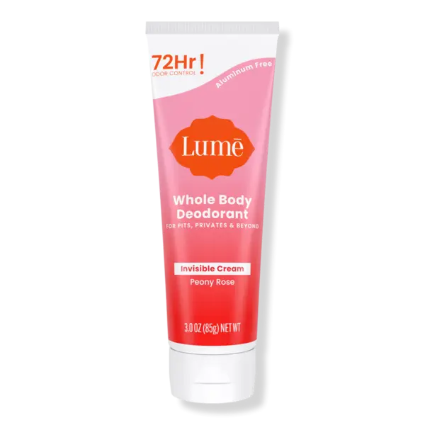 LUME Whole Body Deodorant Invisible Cream Tube Peony Rose - One-color