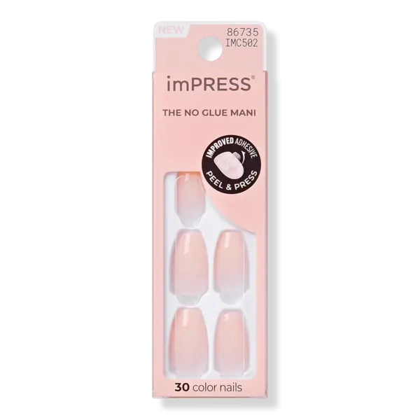 Kiss Impress Color Medium Coffin Press On Nails - Serendipity