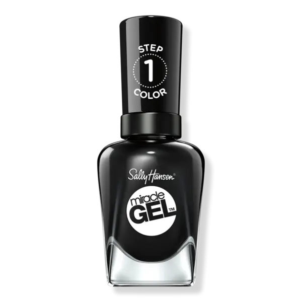 SALLY HANSEN Miracle Gel Nail Polish, Blacks, Whites, & Nudes - Onyx-pected