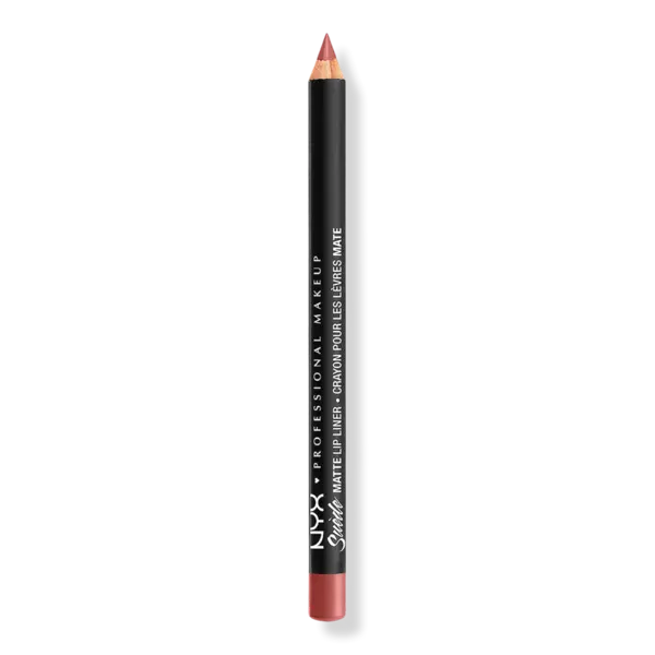 NYX PROFESSIONAL MAKEUP Suede Matte Lip Liner Velvet Soft Vegan Lip Pencil - Cannes