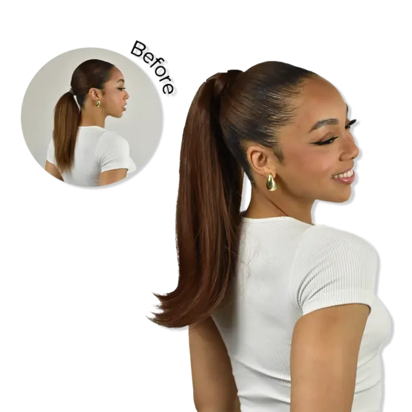 INH HAIR Lola Pony - Chocolate Brown